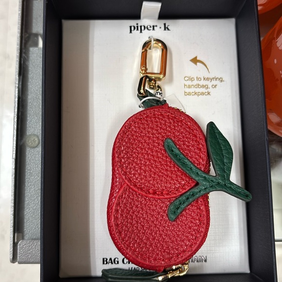 Piper K | Accessories | Piper K Cherries Coin Purse Bag Charm | Poshmark